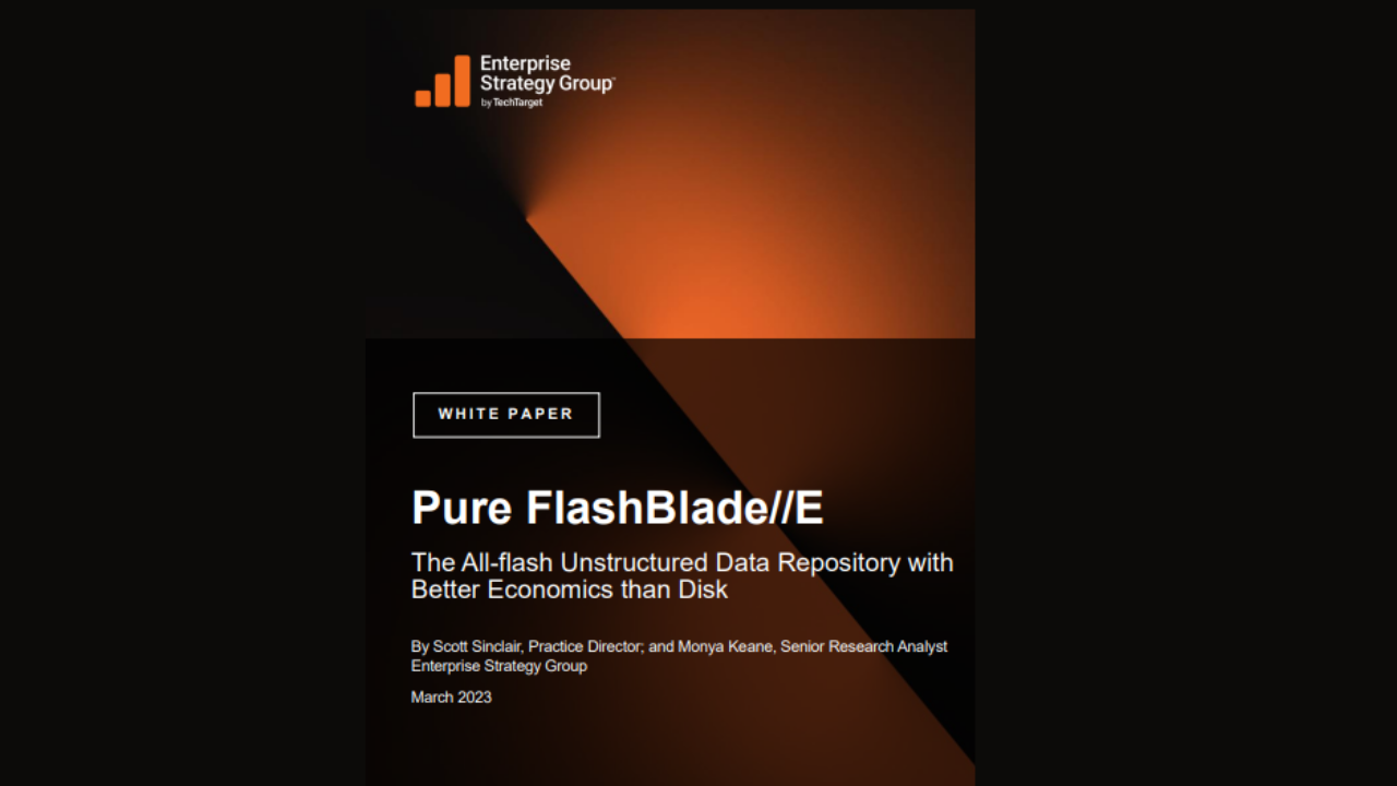 Pure FlashBlade-E – The All-flash Unstructured Data Repository with ...