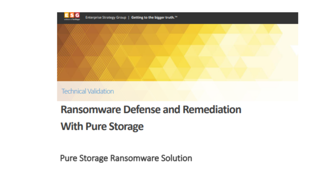 Ransomware Defense and Remediation With Pure Storage - Apexlead Catalysts
